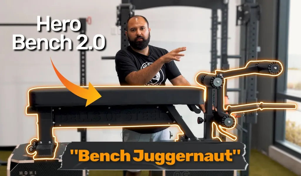 Power Up with the Hero Heavy-Duty Weight Bench – Bells of Steel