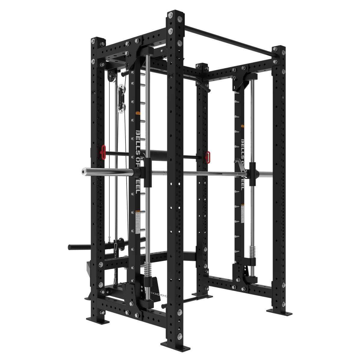 Smith Machine Rack With Lat Pulldown - Hydra (3" x 3", ⅝" Holes ...