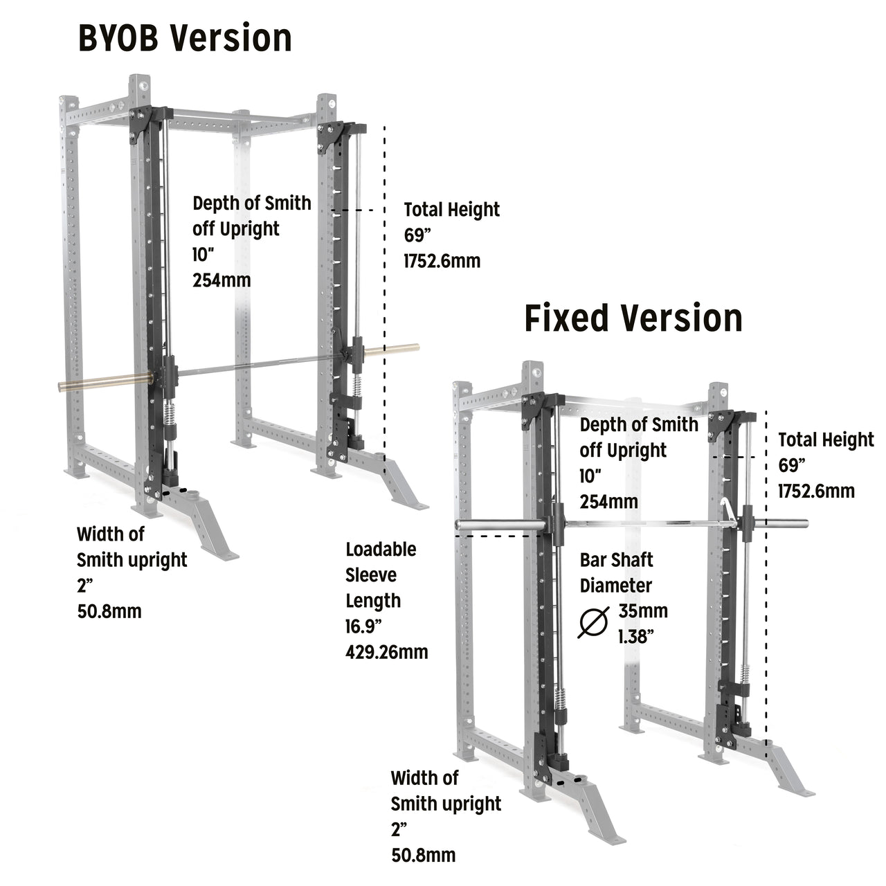 Smith Machine Rack Attachment - Bells of Steel