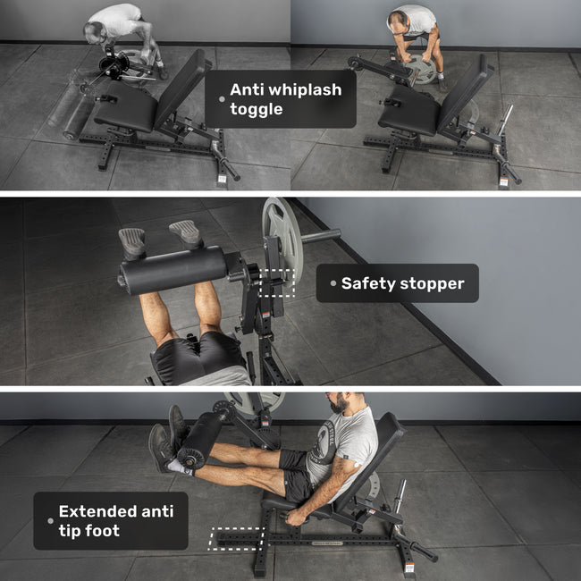 Legacy Leg Extension / Hamstring Curl Machine - Plate Loaded - Bells of ...