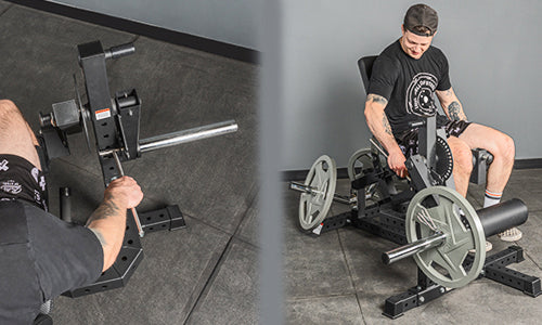 Legacy Leg Extension / Hamstring Curl Machine - Plate Loaded - Bells of ...